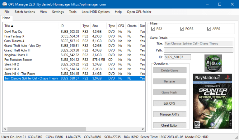 Installing and configuring the PlayStation 2 OPL (Open PS2 Loader ...